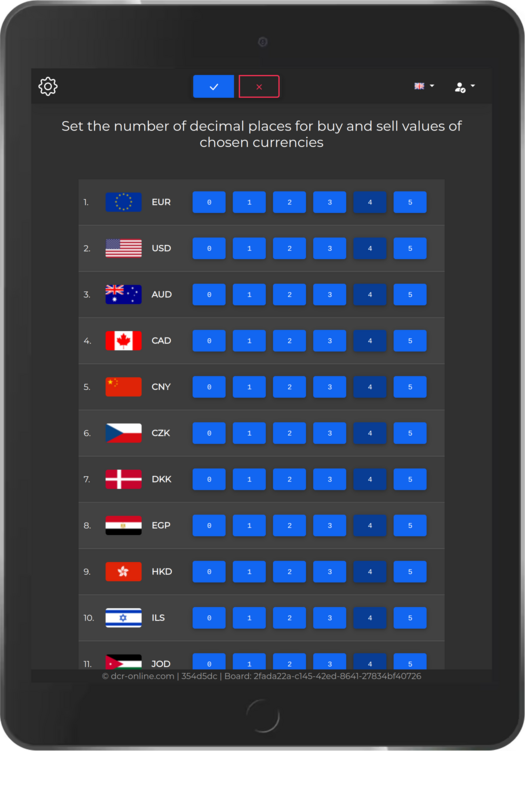 DCR - Easy, fast and stylish currency rates display on your TV
