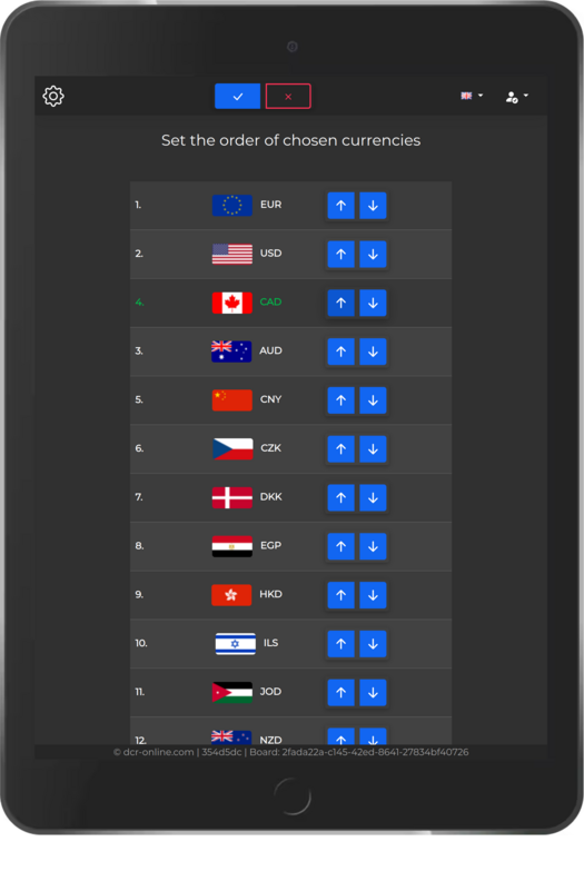 DCR - Easy, fast and stylish currency rates display on your TV