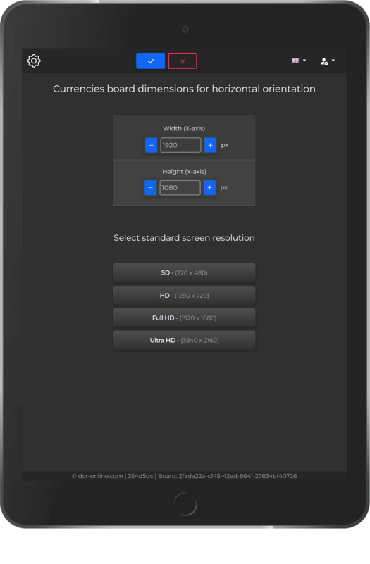 DCR - Easy, fast and stylish currency rates display on your TV